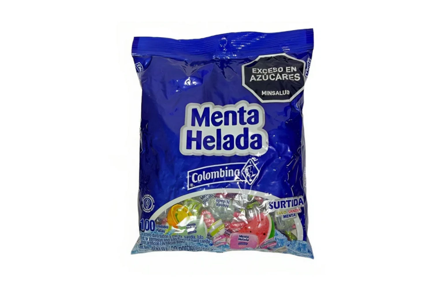 Menta Surtida Bolsa 100 Unidades Colombina – Fudigo